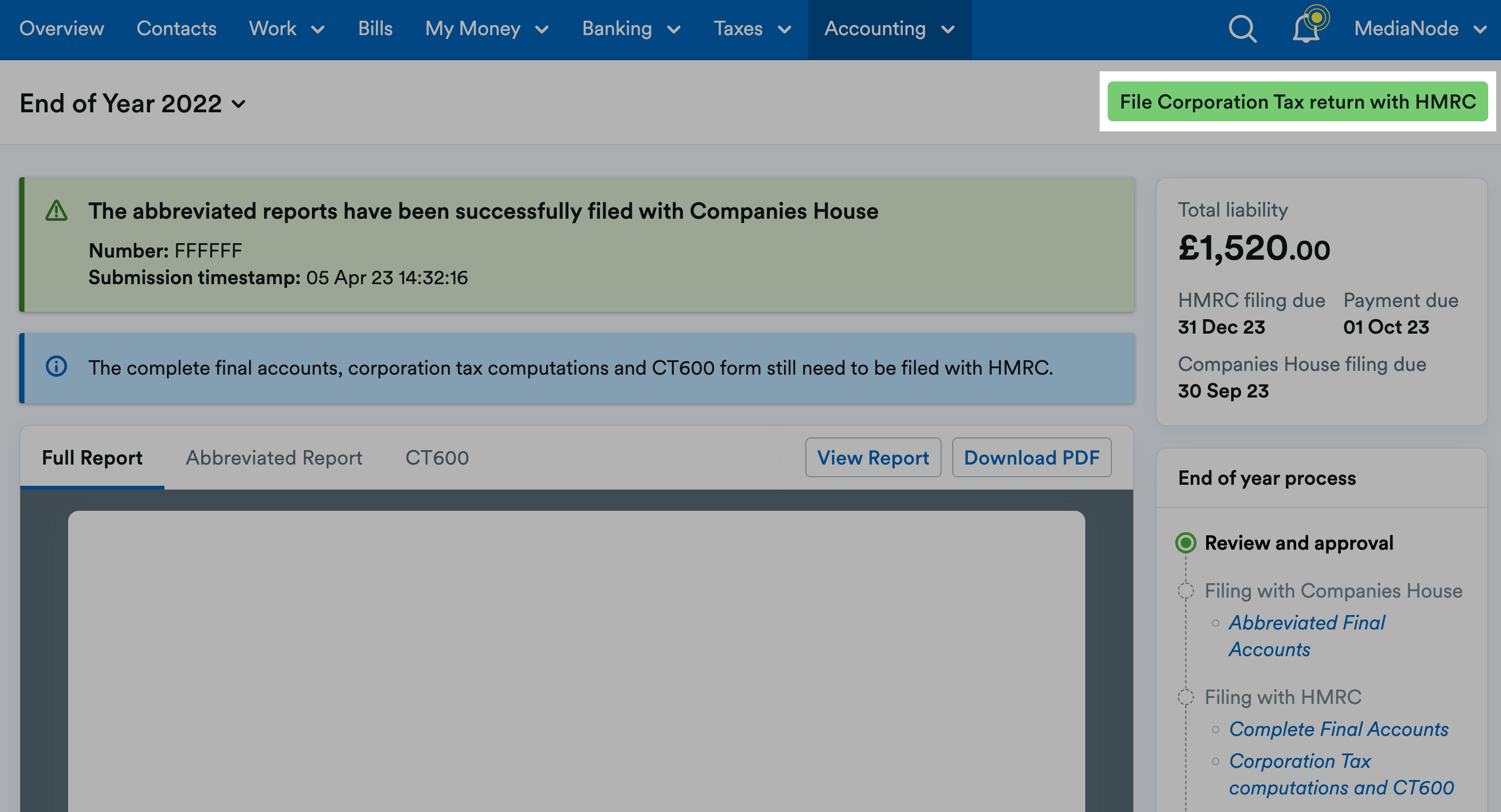 File Final Accounts and Corporation Tax returns through FreeAgent ...