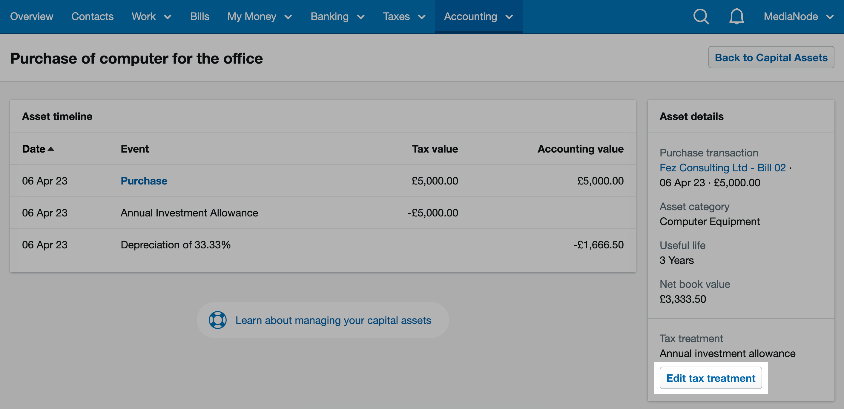How to use FreeAgent’s capital allowances calculation – FreeAgent