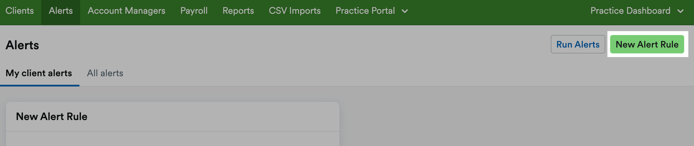 Create alert rules – FreeAgent