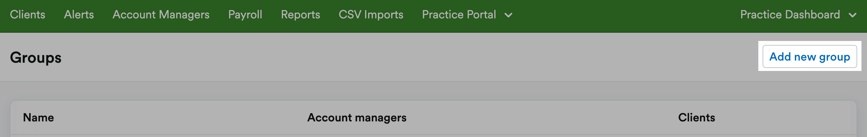 Create an account manager and client group – FreeAgent