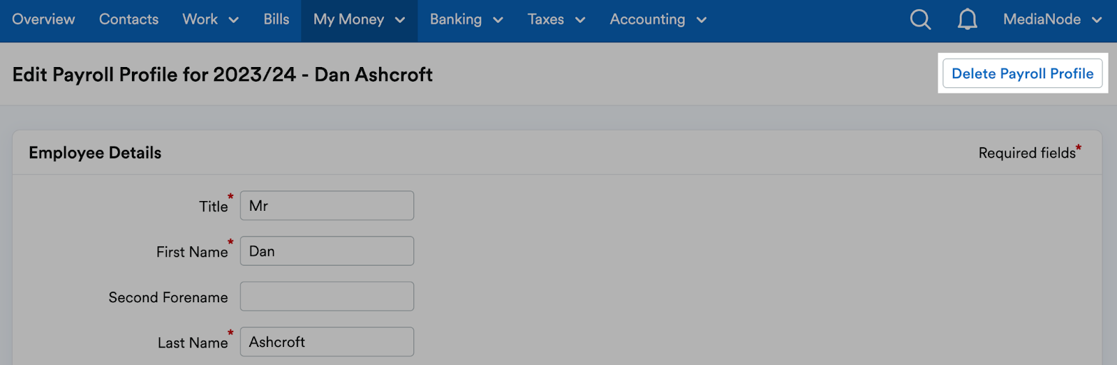 Edit or delete payroll in a previous tax year that has been marked as ...