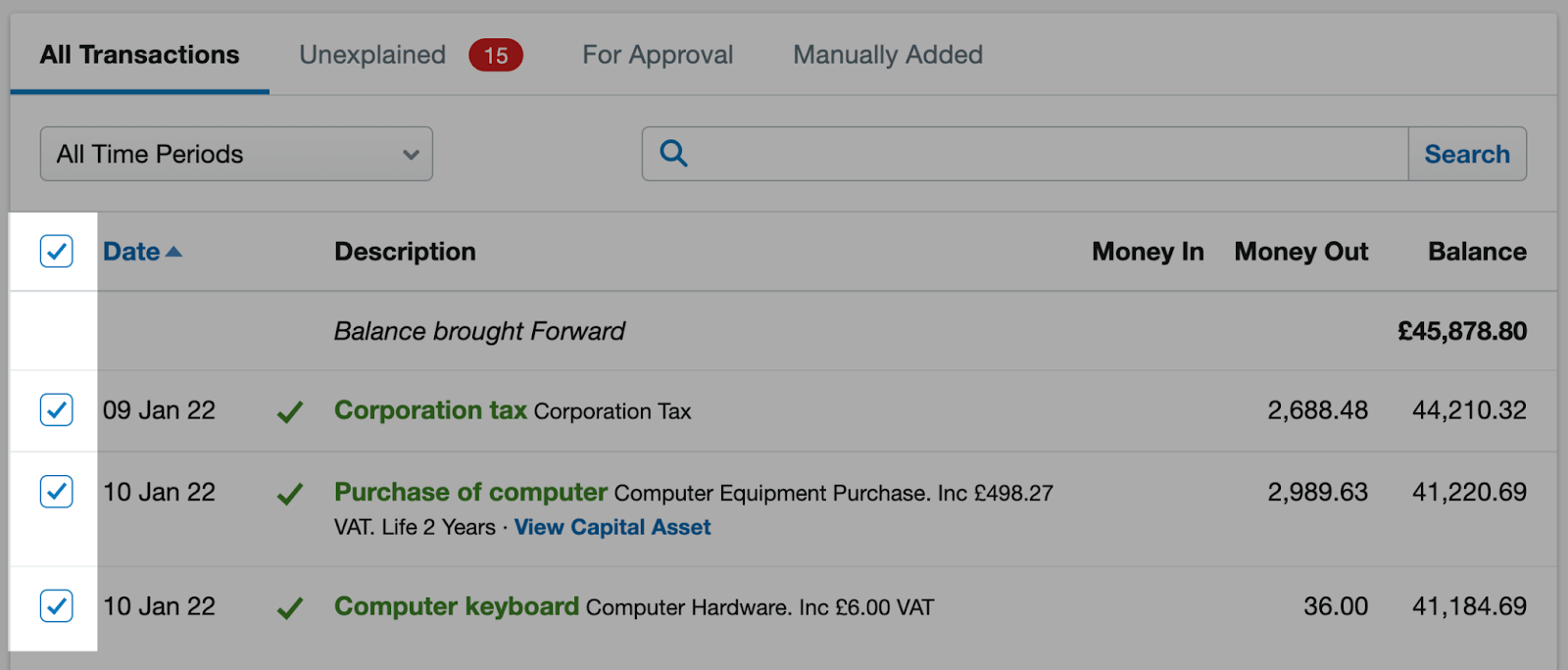How to delete bank transactions – FreeAgent