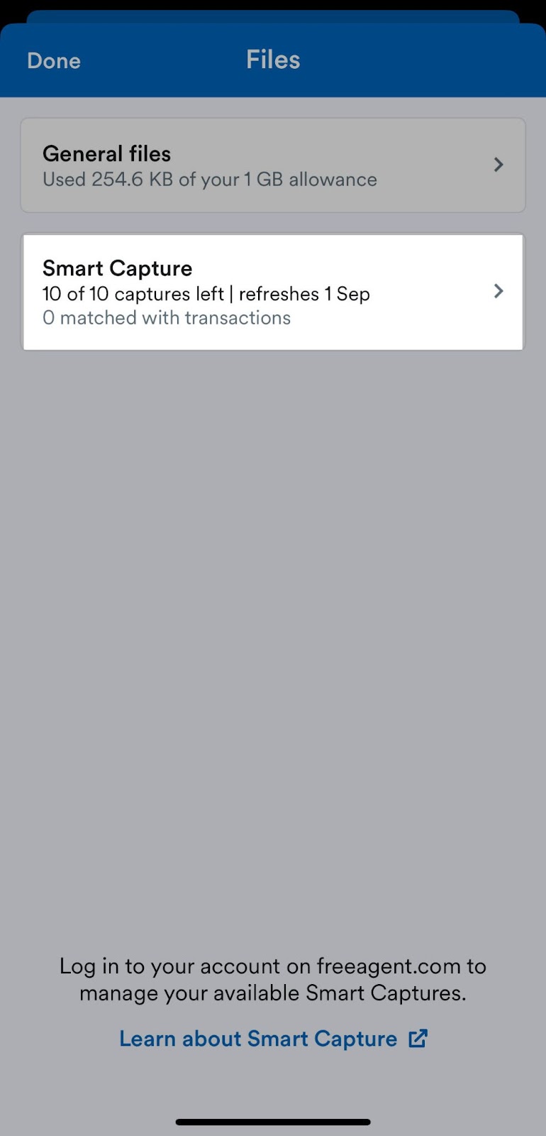 Capture a receipt using Smart Capture on mobile – FreeAgent