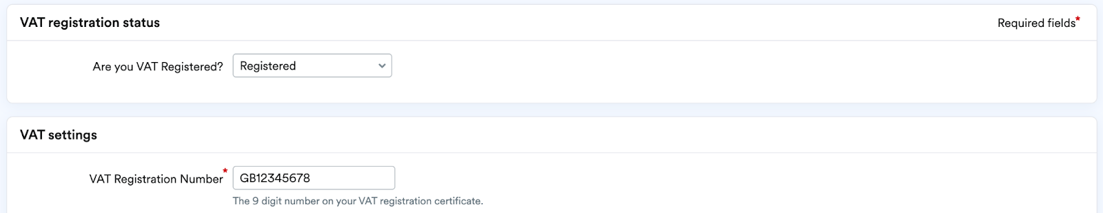 Update your VAT registration settings when you re-register your ...