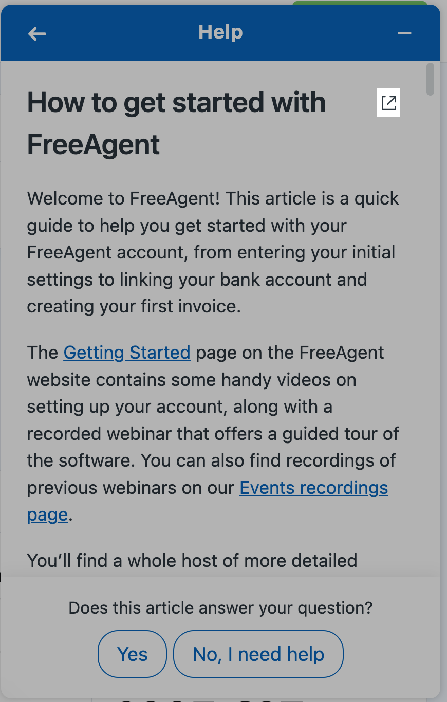 Get help with using FreeAgent – FreeAgent