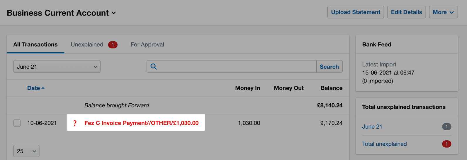 Explain an overpayment from a customer – FreeAgent