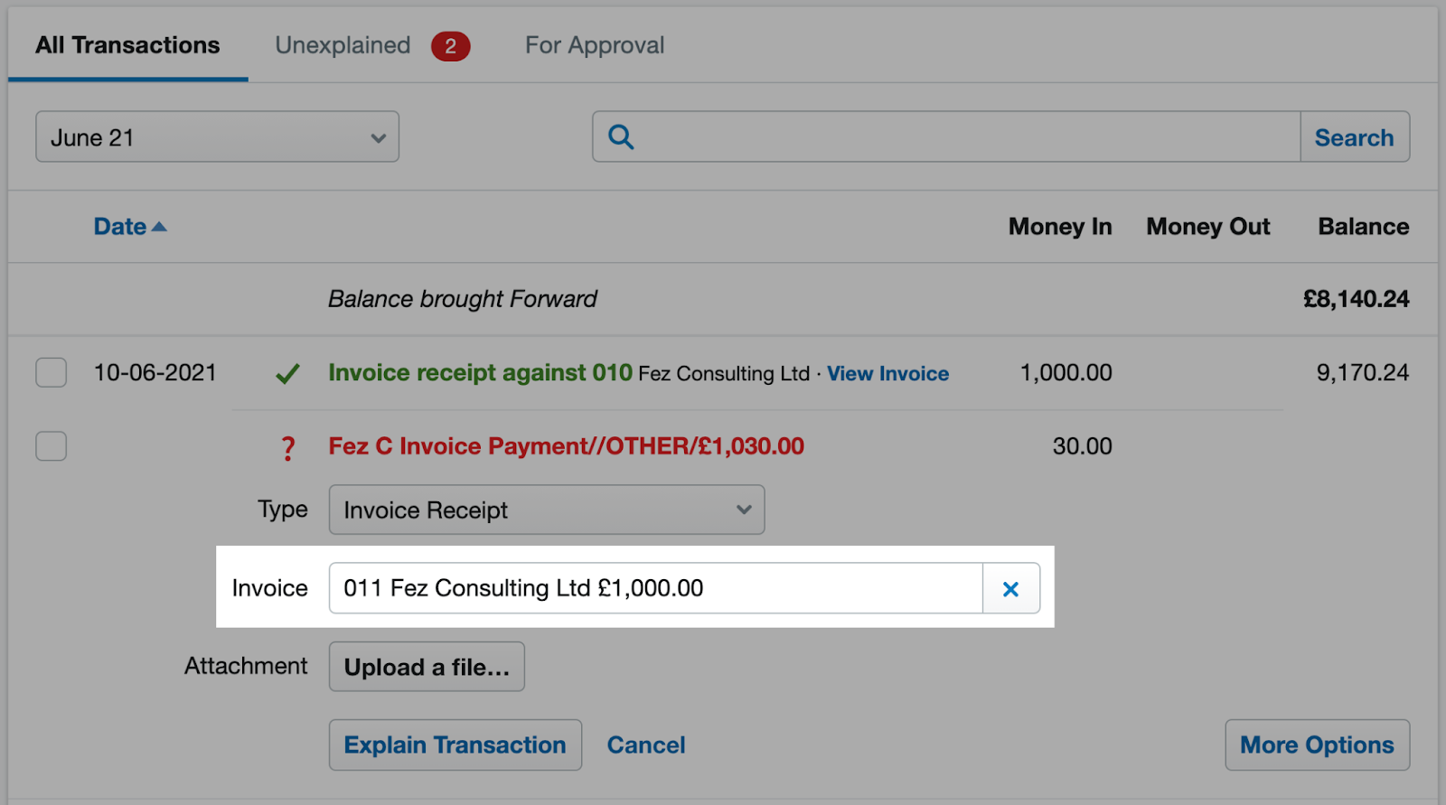 Explain an overpayment from a customer – FreeAgent