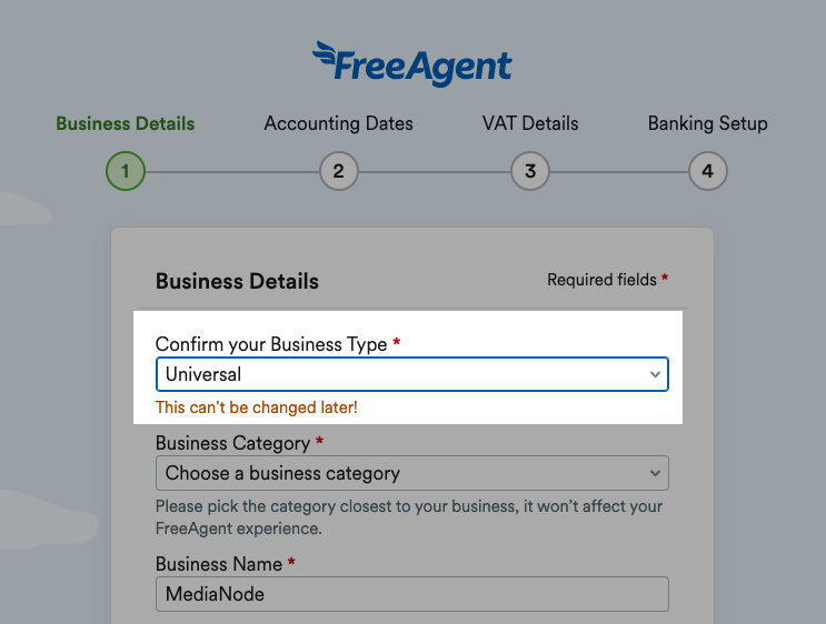 Setting up your FreeAgent account – FreeAgent