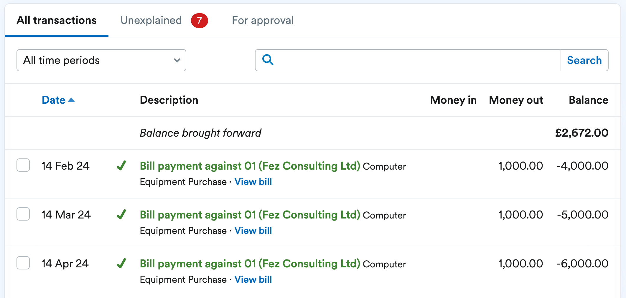 Record the purchase of a capital asset using multiple transactions ...