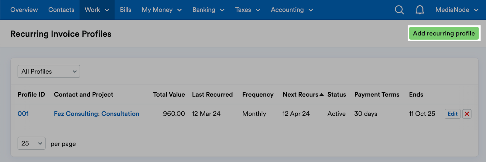 Add date variables to a recurring invoice profile – FreeAgent