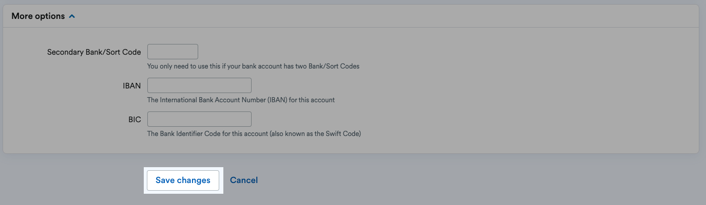 Display your IBAN and BIC numbers on an invoice – FreeAgent