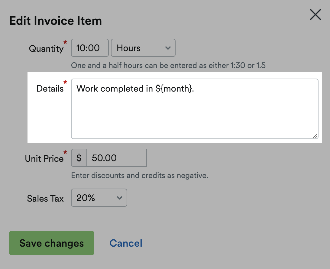 Add date variables to a recurring invoice profile – FreeAgent