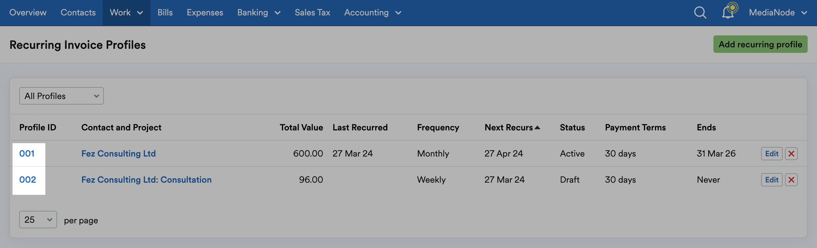 Add date variables to a recurring invoice profile – FreeAgent