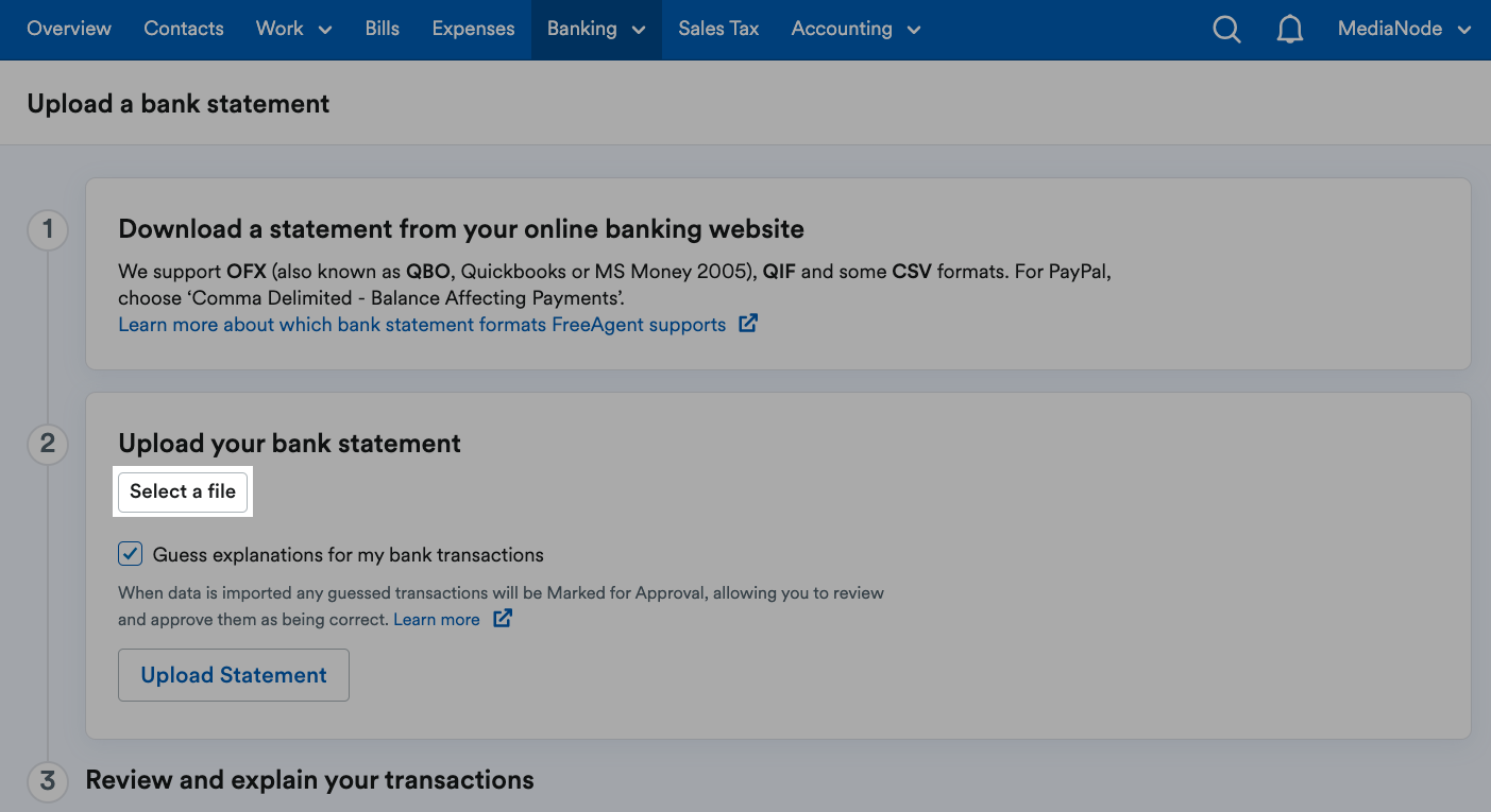 Reinstating deleted bank transactions – FreeAgent