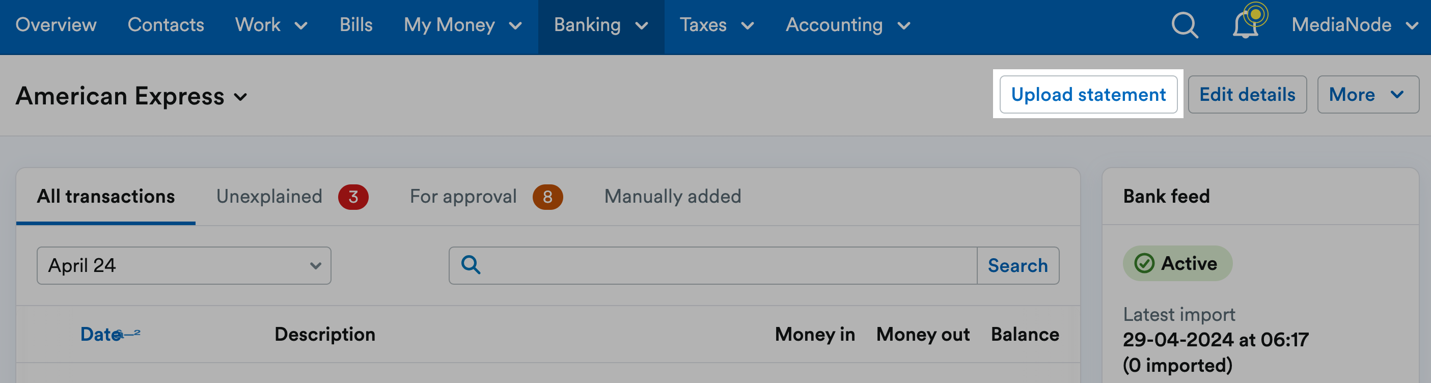 American Express supplementary card transactions – FreeAgent