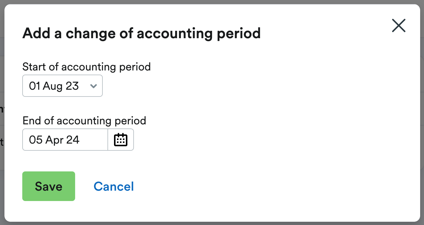 Change your accounting year-end date – FreeAgent