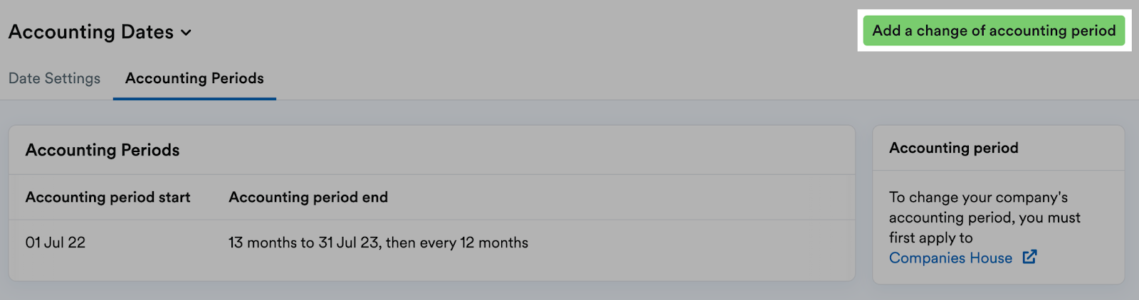 Change your accounting year-end date – FreeAgent