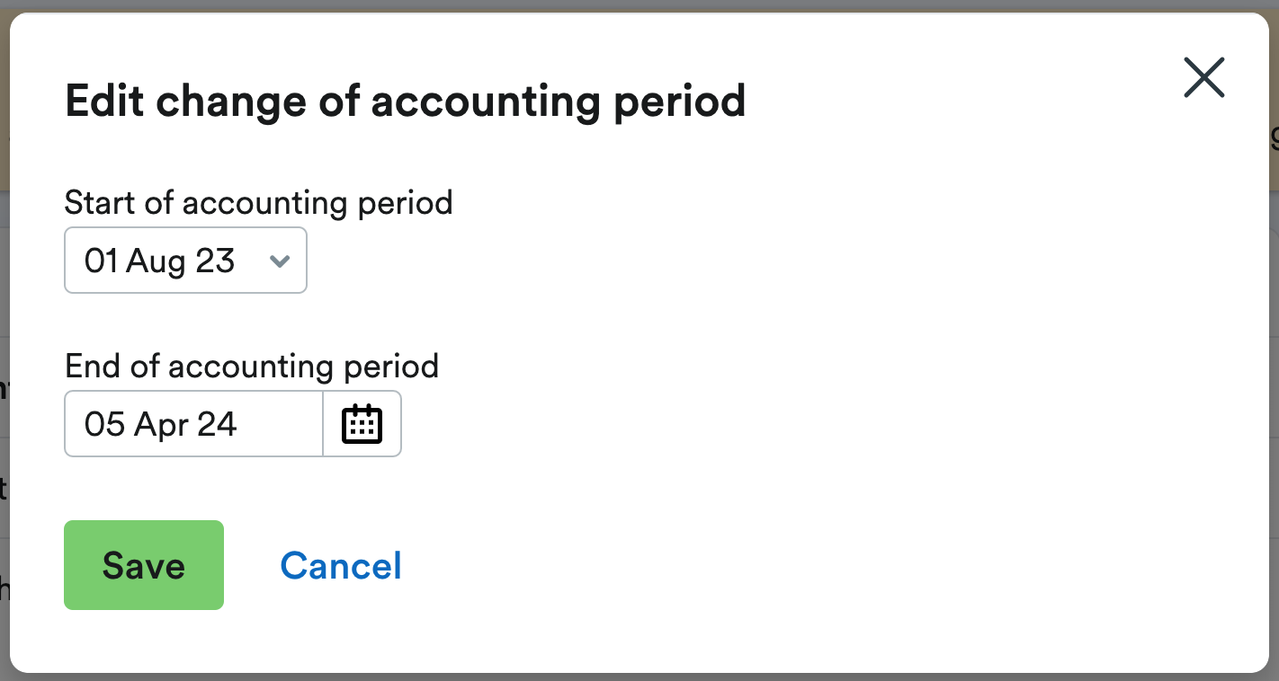 Change your accounting year-end date – FreeAgent