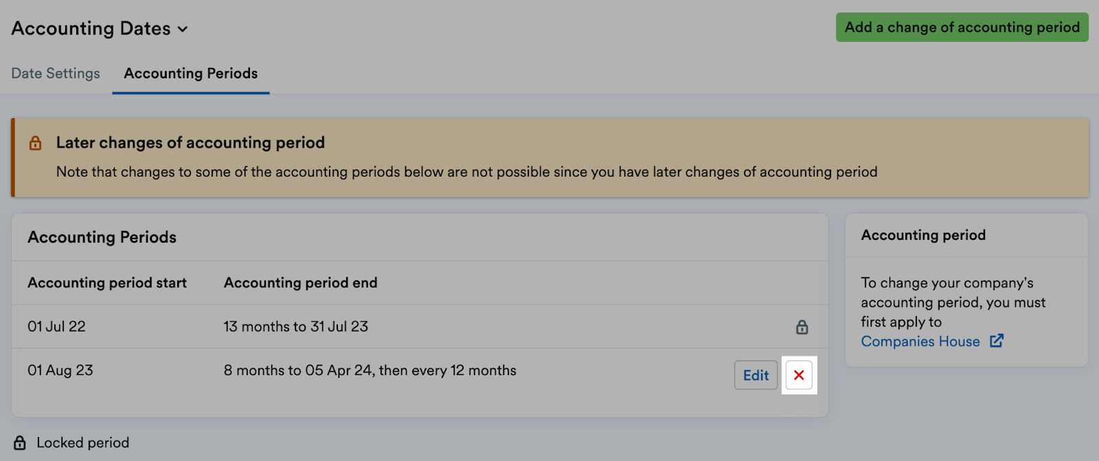 Change your accounting year-end date – FreeAgent