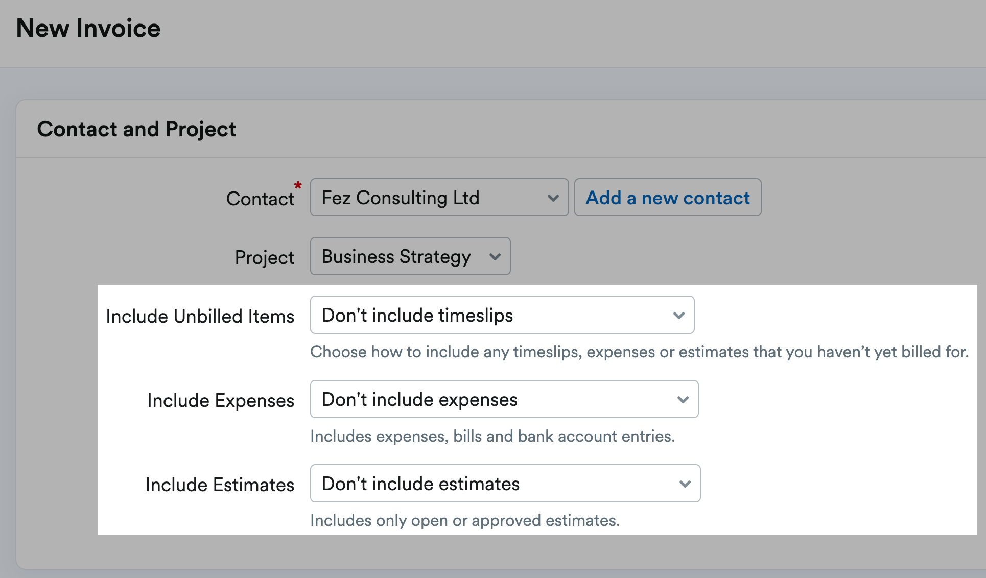 Create an invoice – FreeAgent