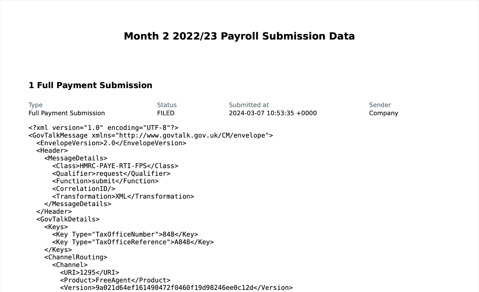 Export payroll reports – FreeAgent