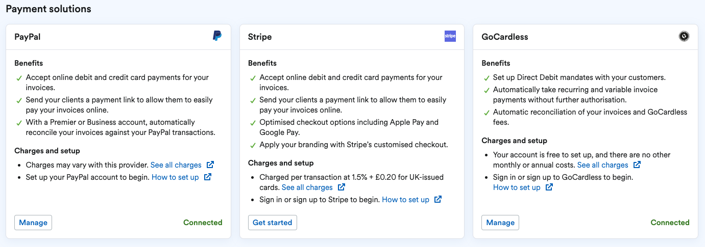 An introduction to payment solutions in FreeAgent – FreeAgent