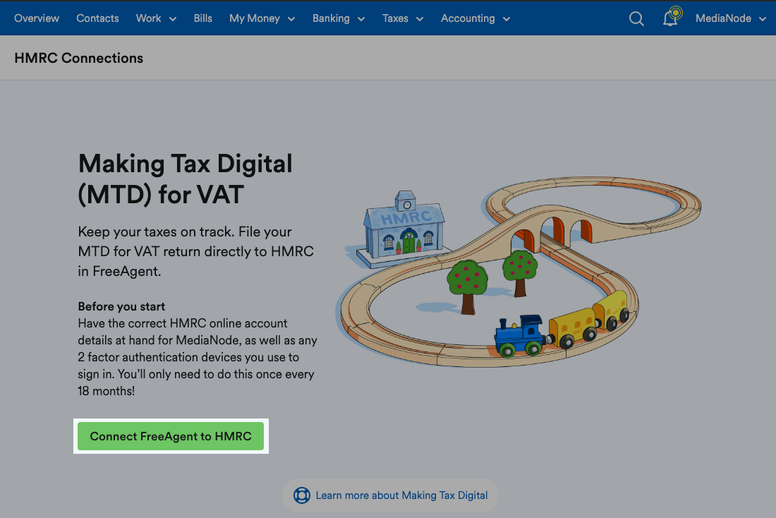 Reconnect to HMRC for Making Tax Digital for VAT – FreeAgent