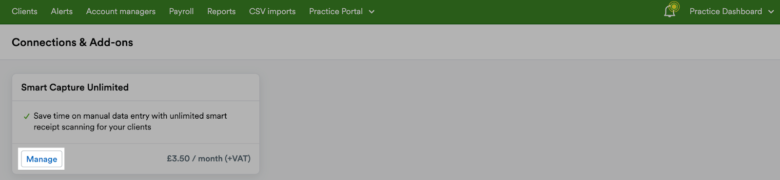 Activating Smart Capture Unlimited for a client – FreeAgent