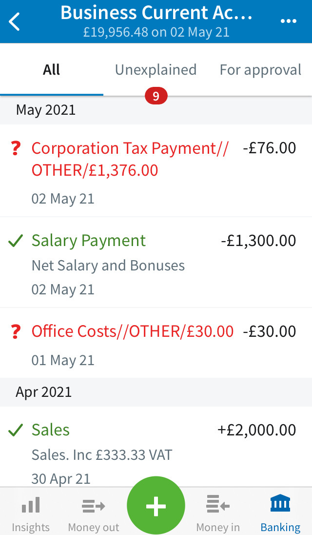 Explain bank transactions using the FreeAgent mobile app – FreeAgent