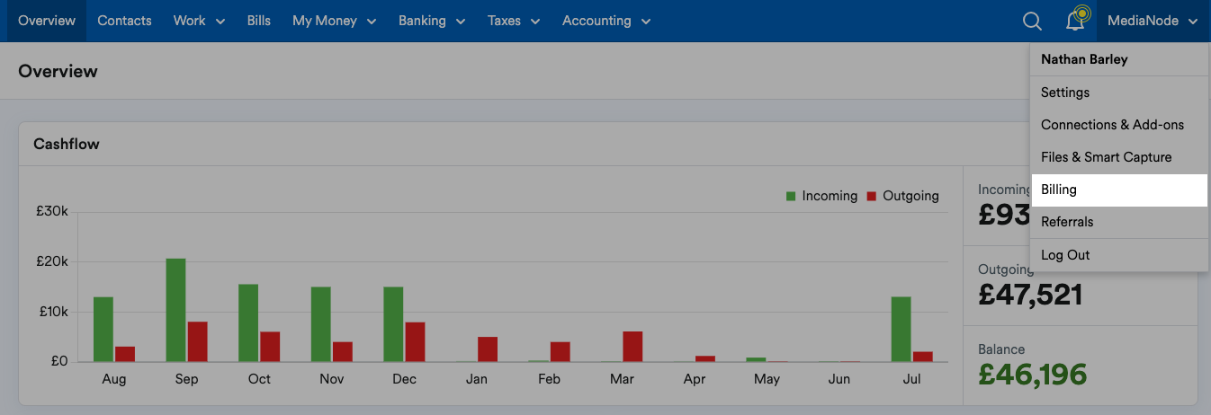Edit your FreeAgent subscription – FreeAgent