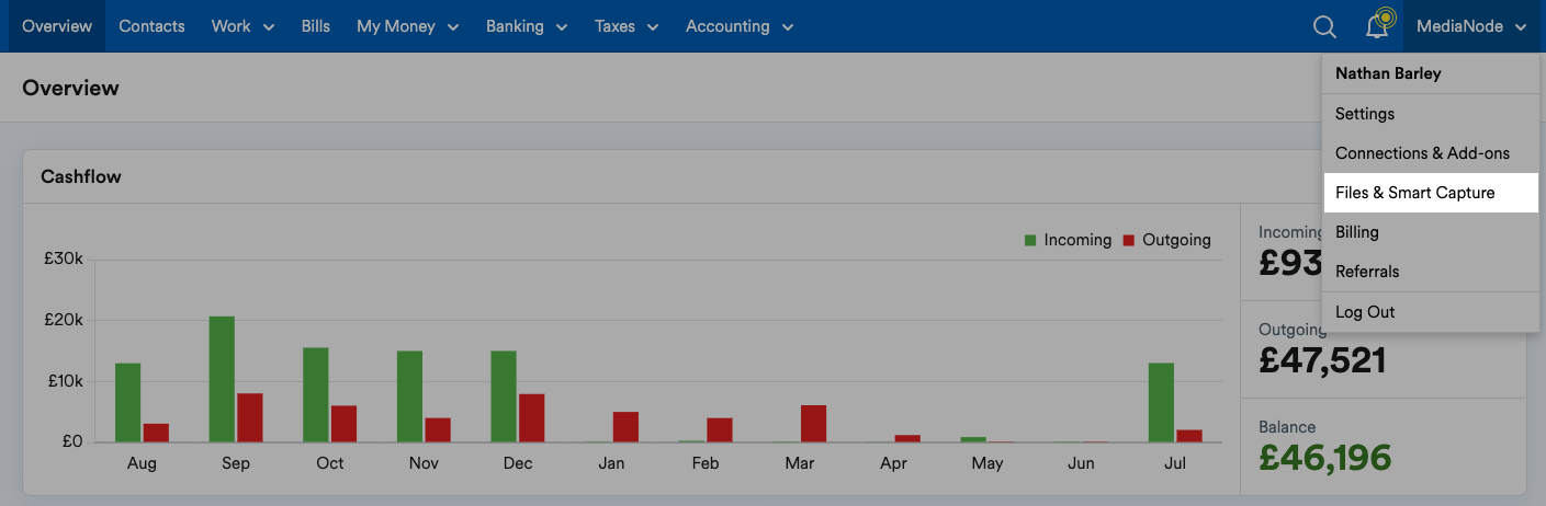 Upload a file – FreeAgent