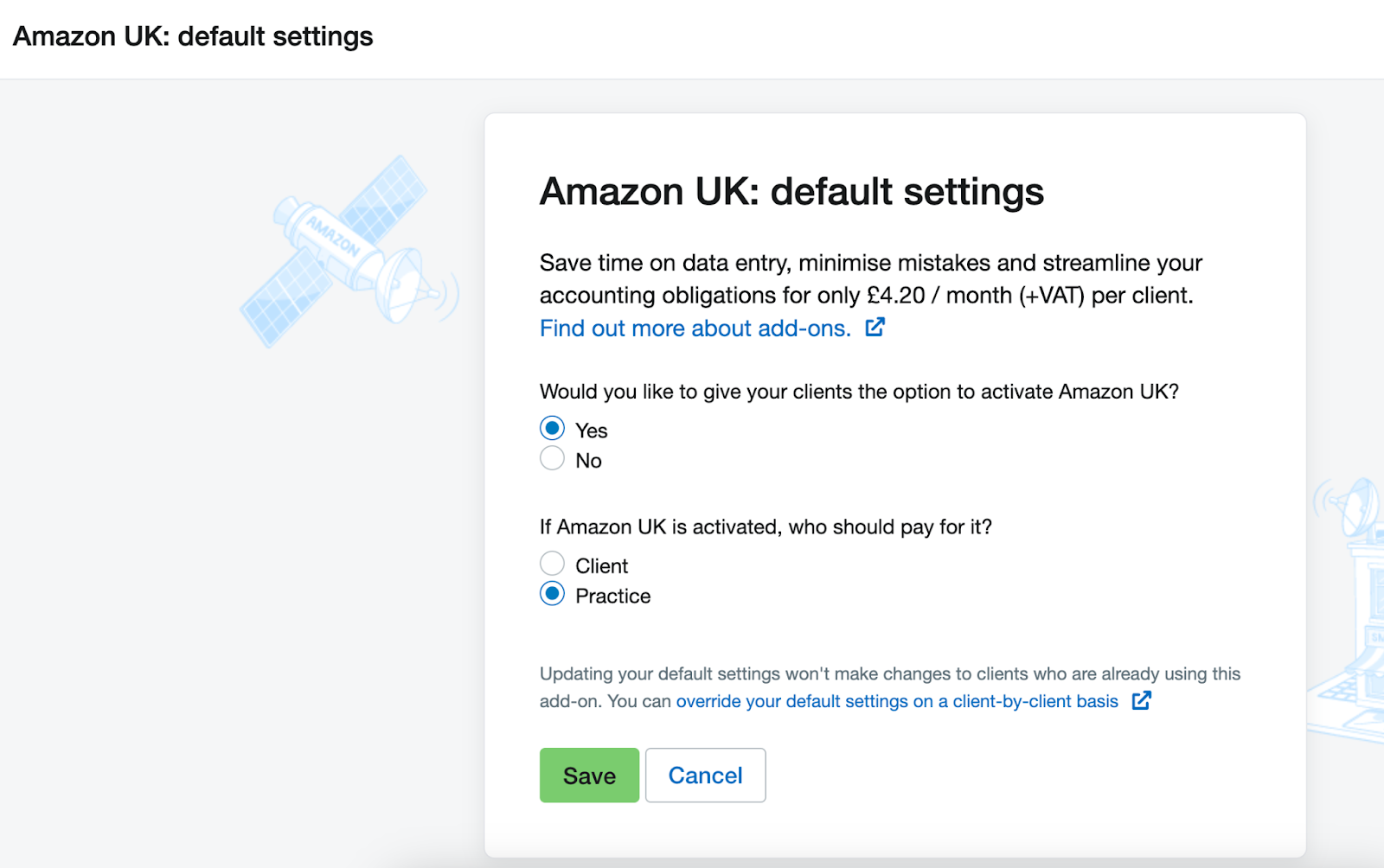 Managing your practice’s default add-on subscription settings – FreeAgent
