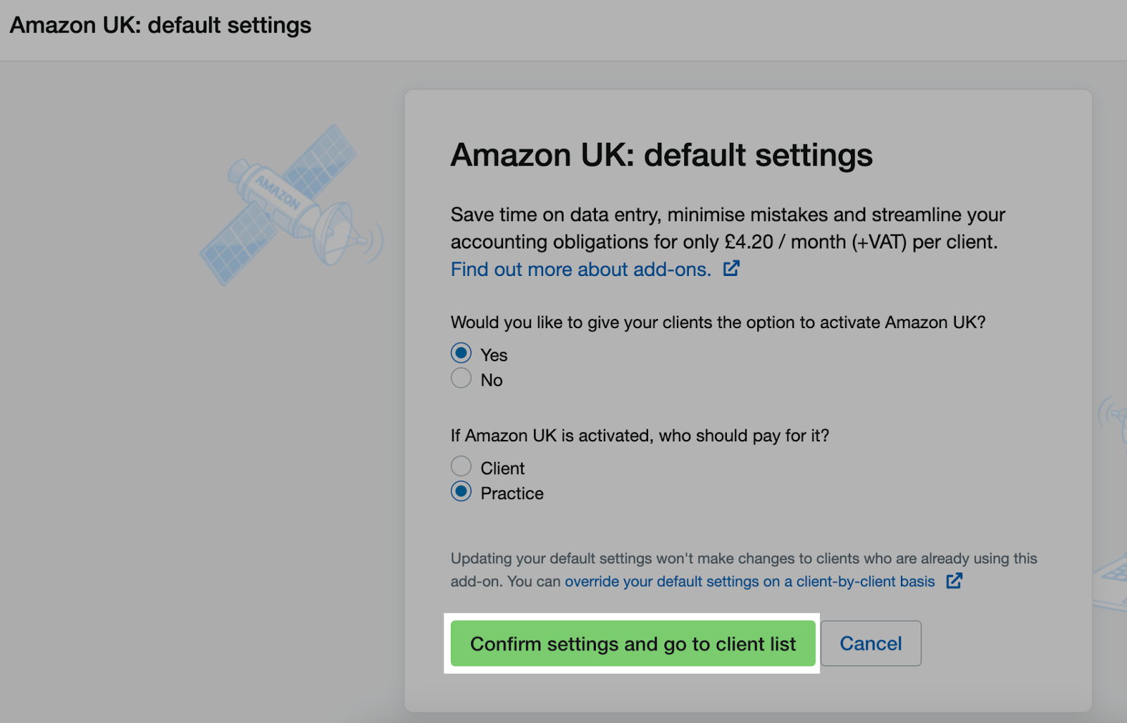 Managing your practice’s default add-on subscription settings – FreeAgent