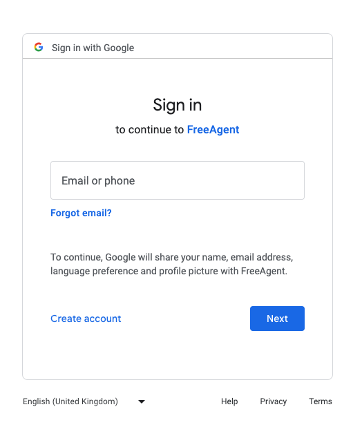 Logging in to your FreeAgent account – FreeAgent