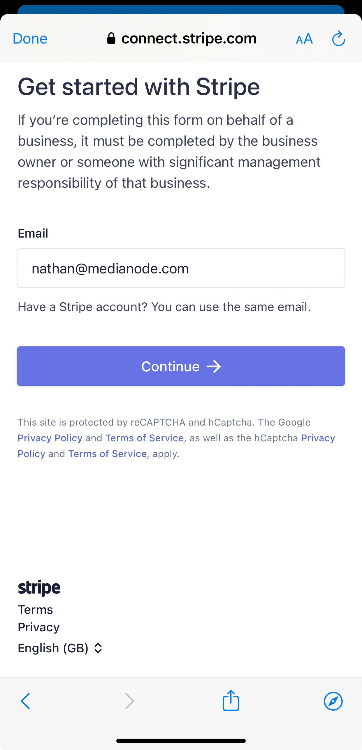Connecting to Stripe on mobile – FreeAgent