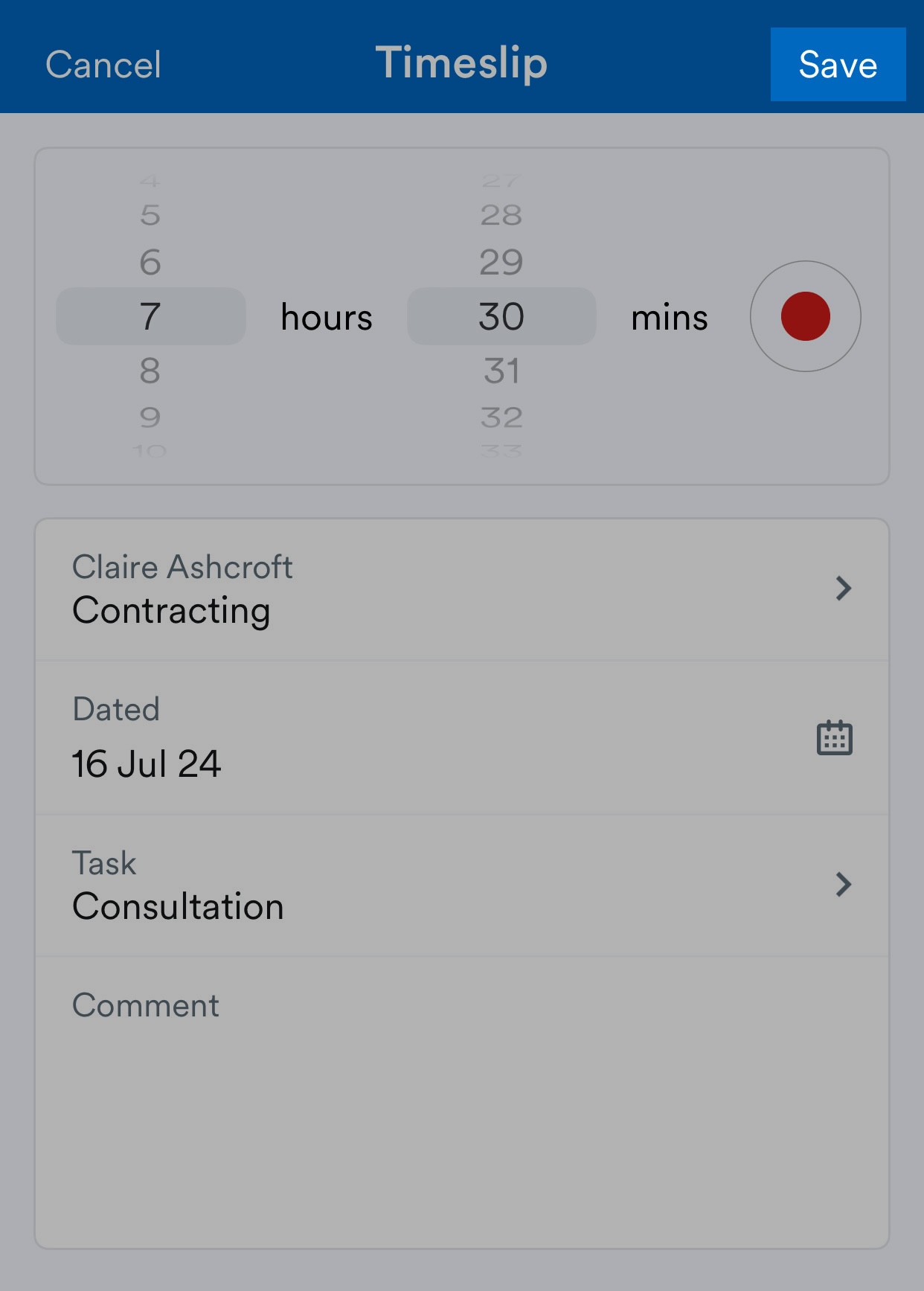 Edit a timeslip on mobile – FreeAgent