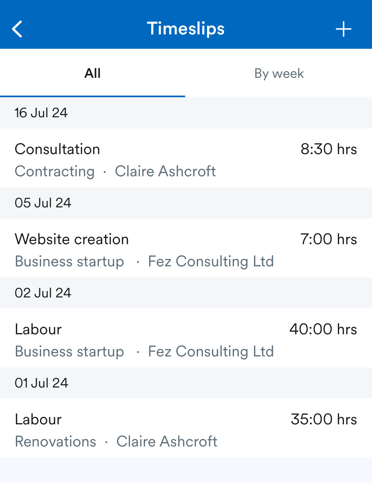 Edit a timeslip on mobile – FreeAgent