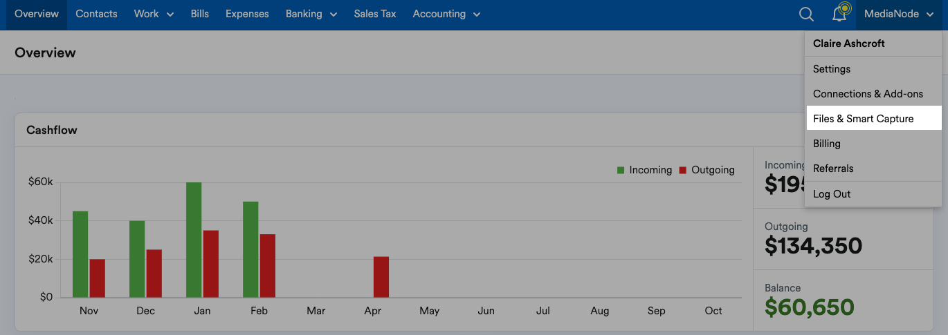 Convert a Smart Capture file into a bill – FreeAgent