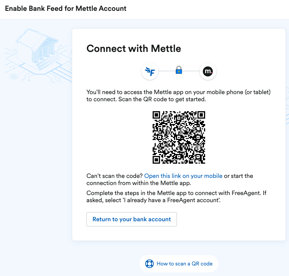 Enable a Mettle bank feed – FreeAgent