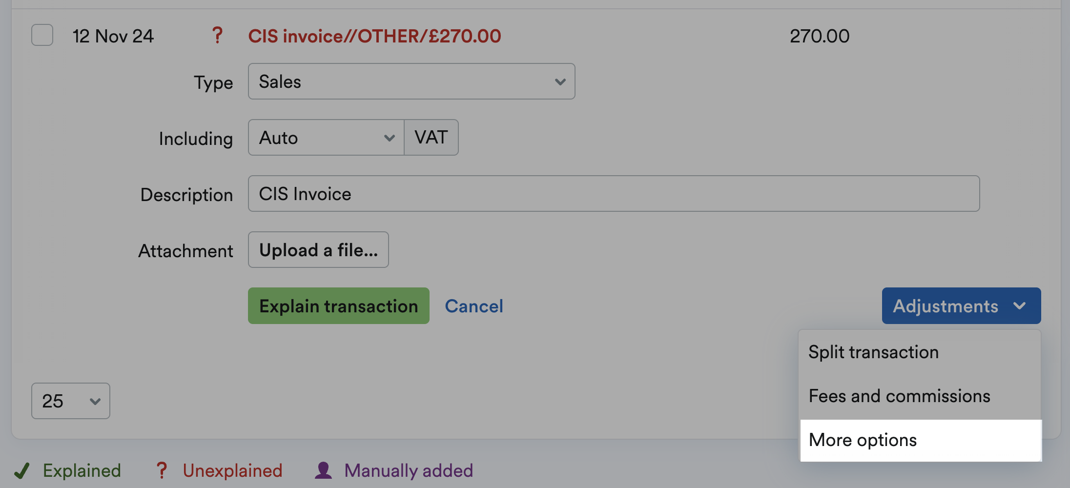 CIS in partnership accounts – FreeAgent