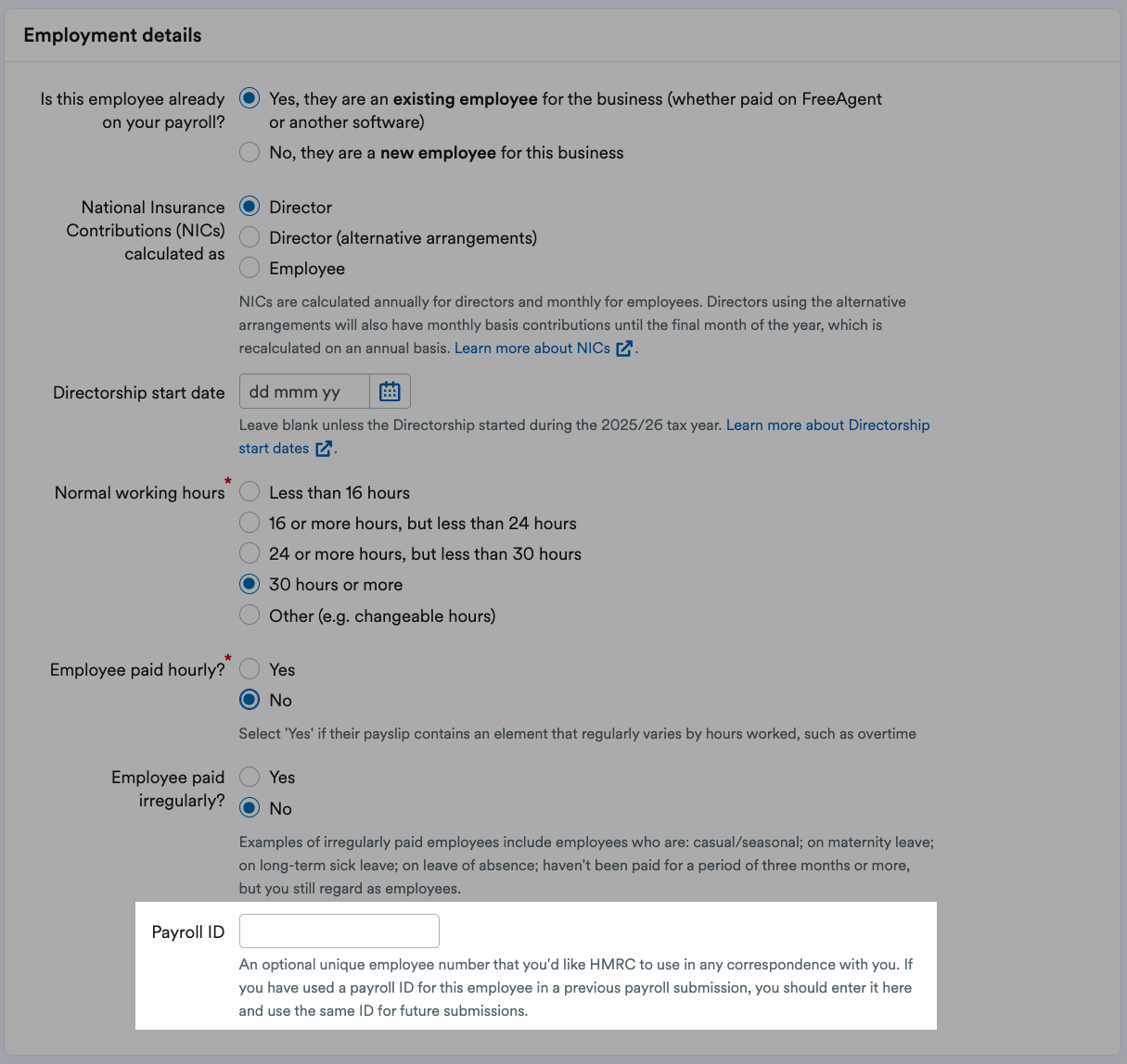 Move your payroll to FreeAgent from another software provider – FreeAgent