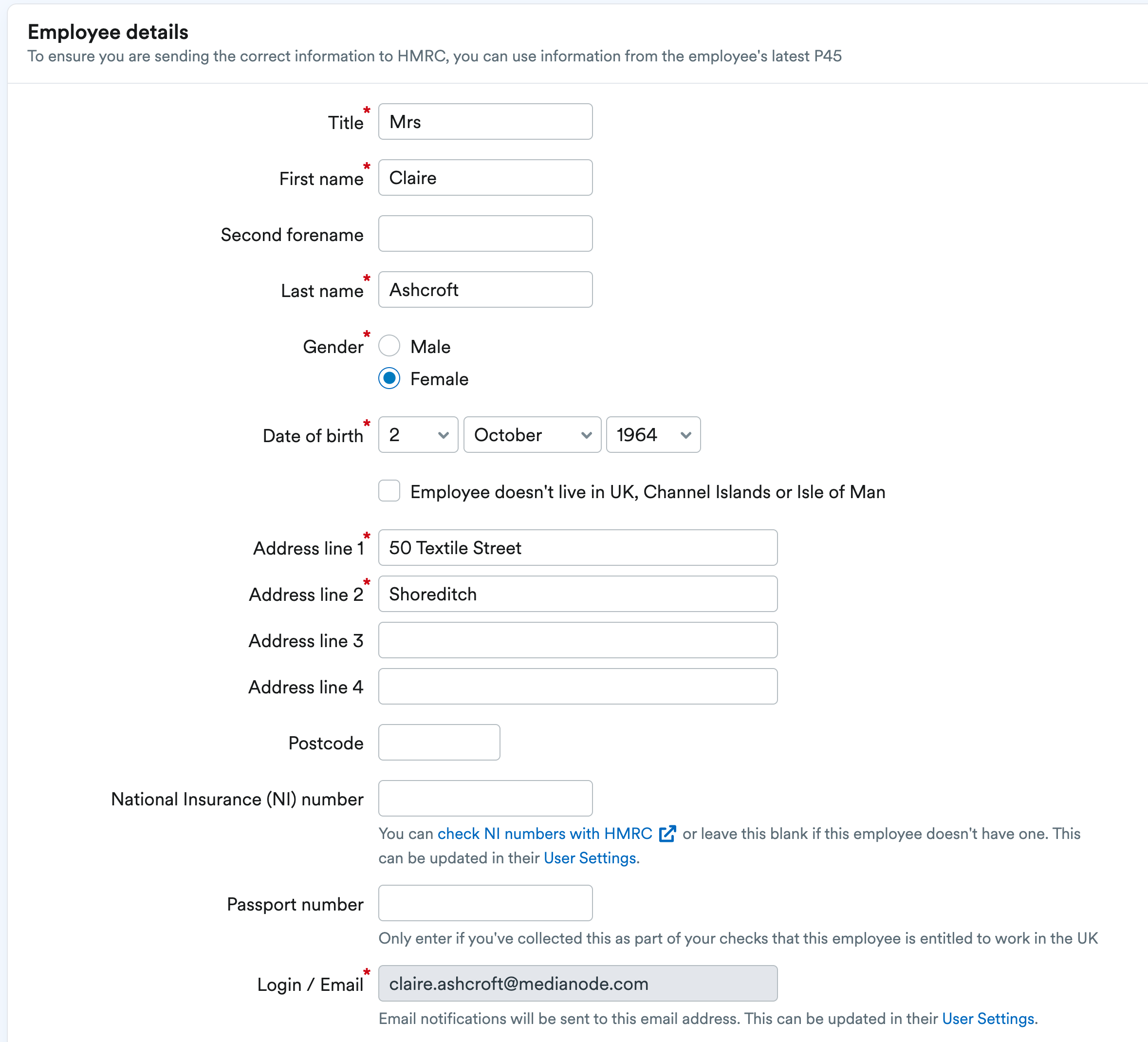 Create a payroll profile – FreeAgent