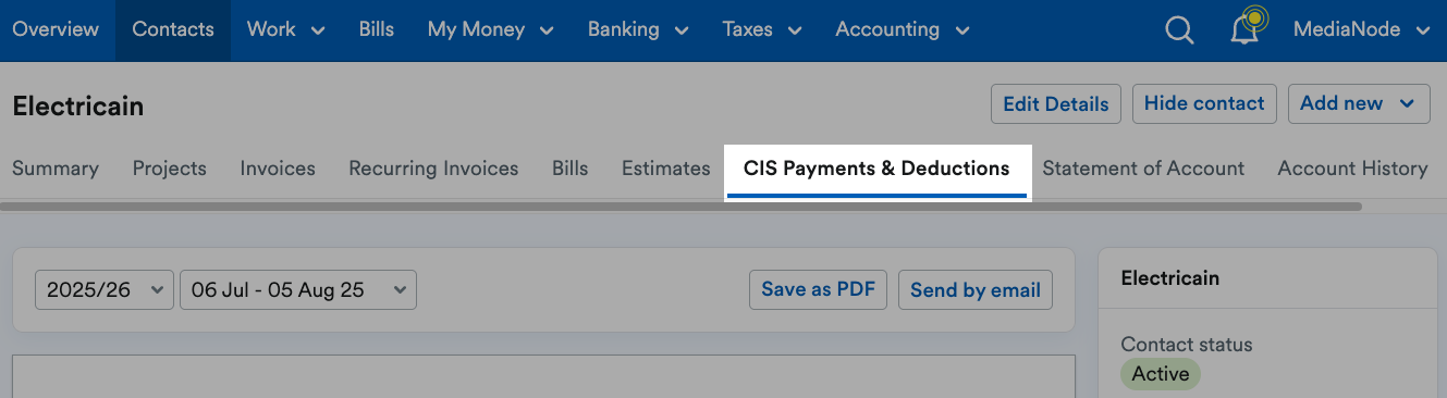 View and send a payment and deduction statement – FreeAgent