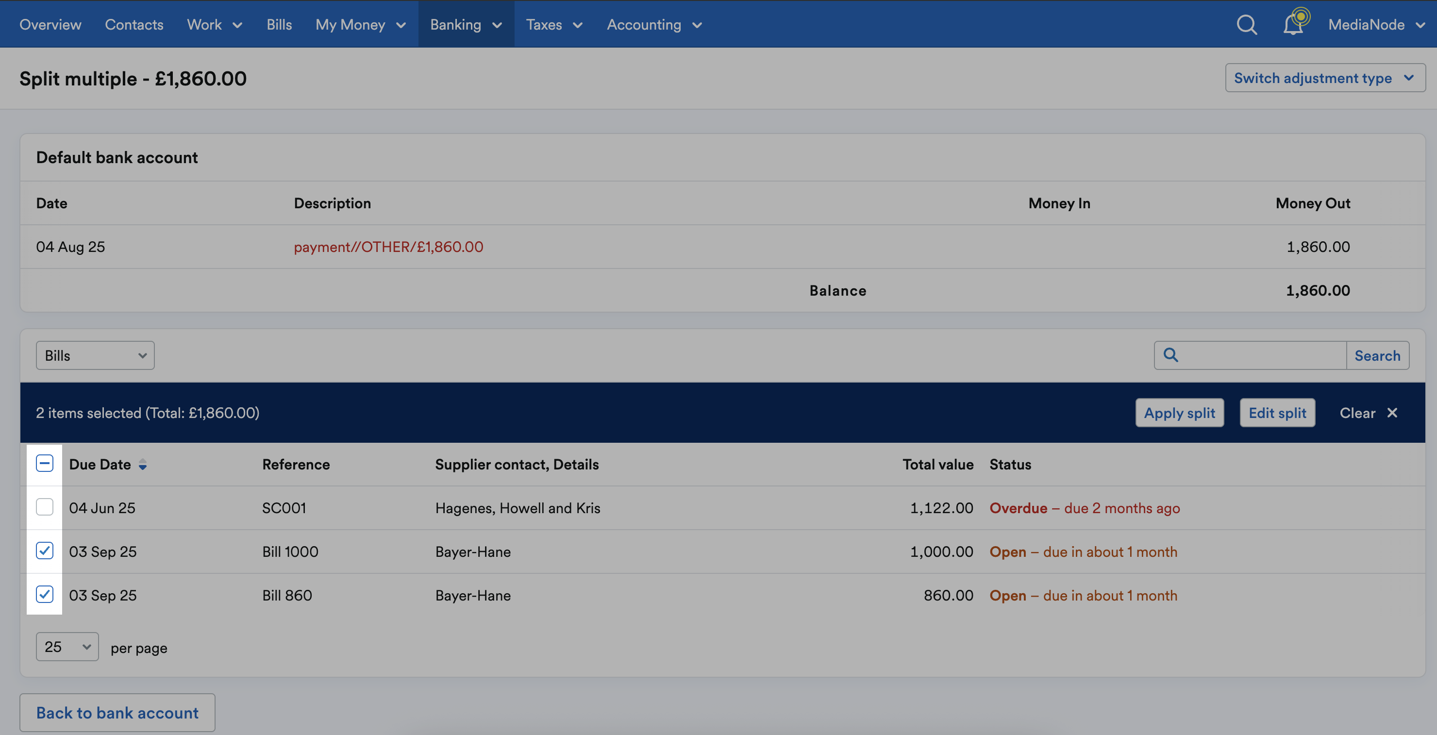 Pay off multiple bills with one payment – FreeAgent