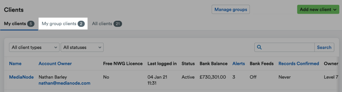 Access or view a client’s account – FreeAgent