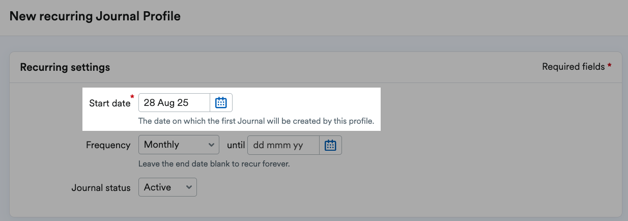 Create recurring journal entries – FreeAgent