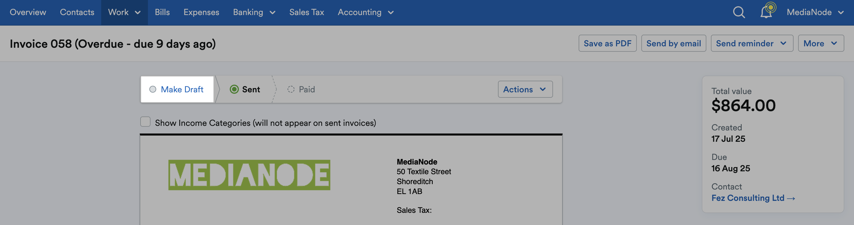 Delete an invoice – FreeAgent