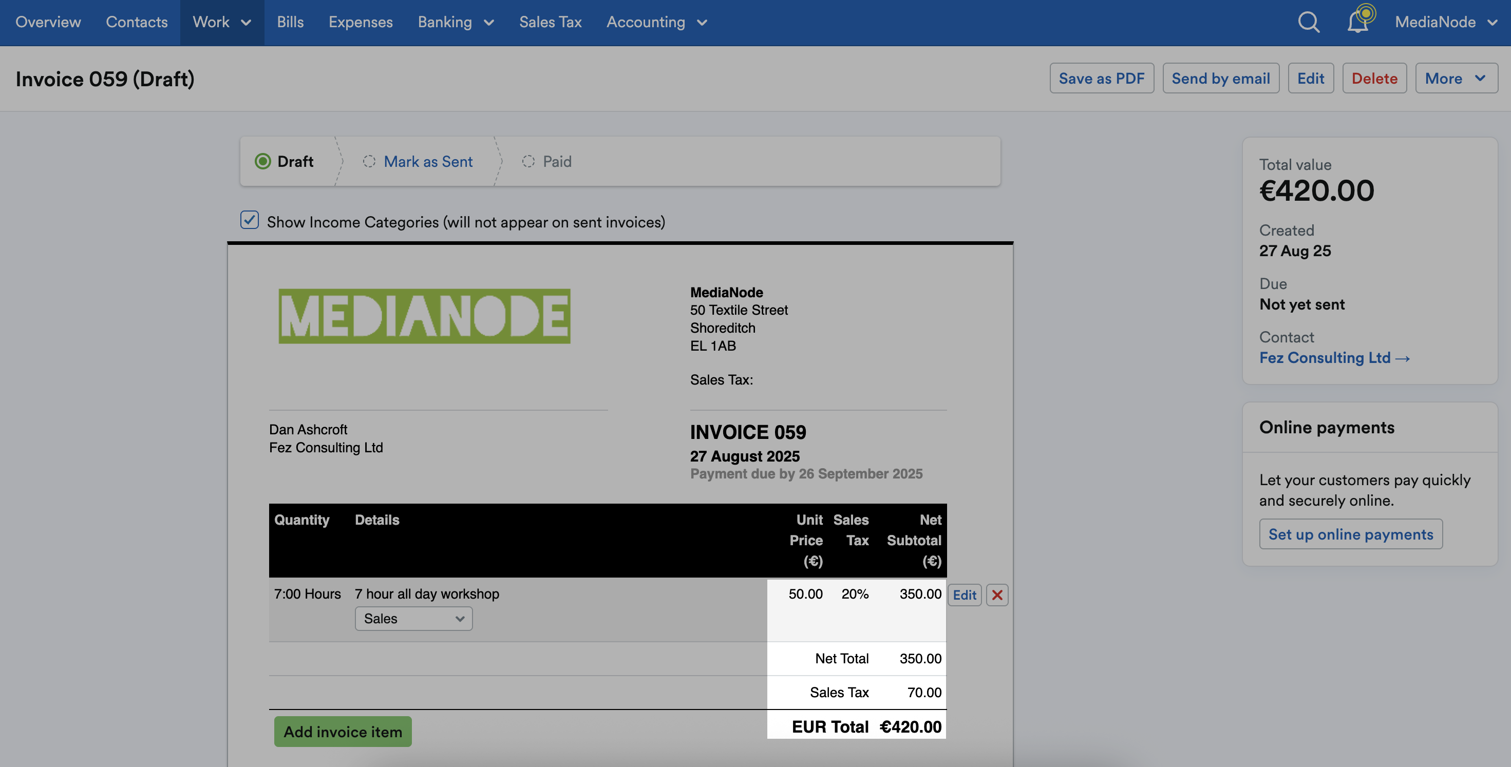 Create a foreign currency invoice – FreeAgent