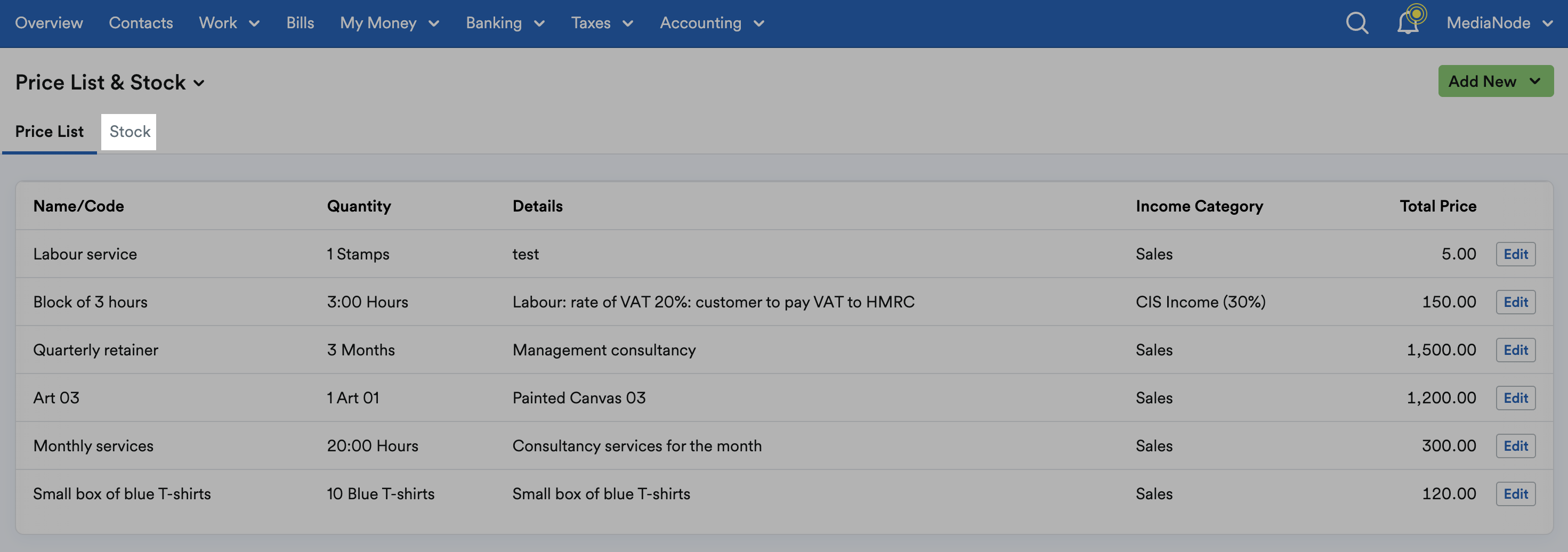 Record the sale of stock – FreeAgent