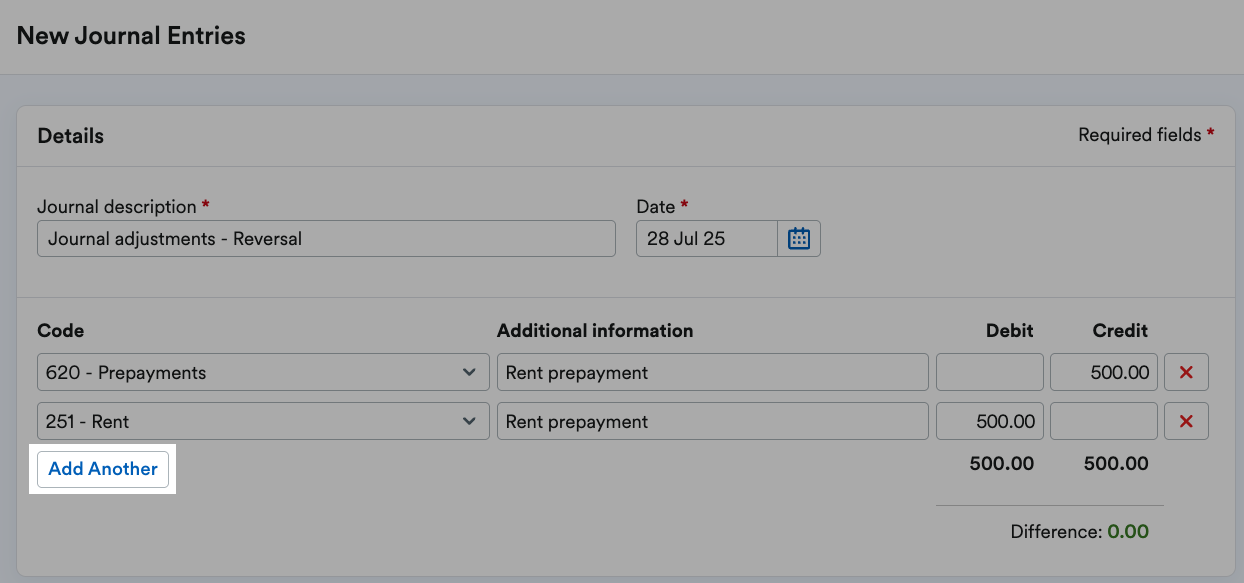 Copy or reverse journal entries – FreeAgent